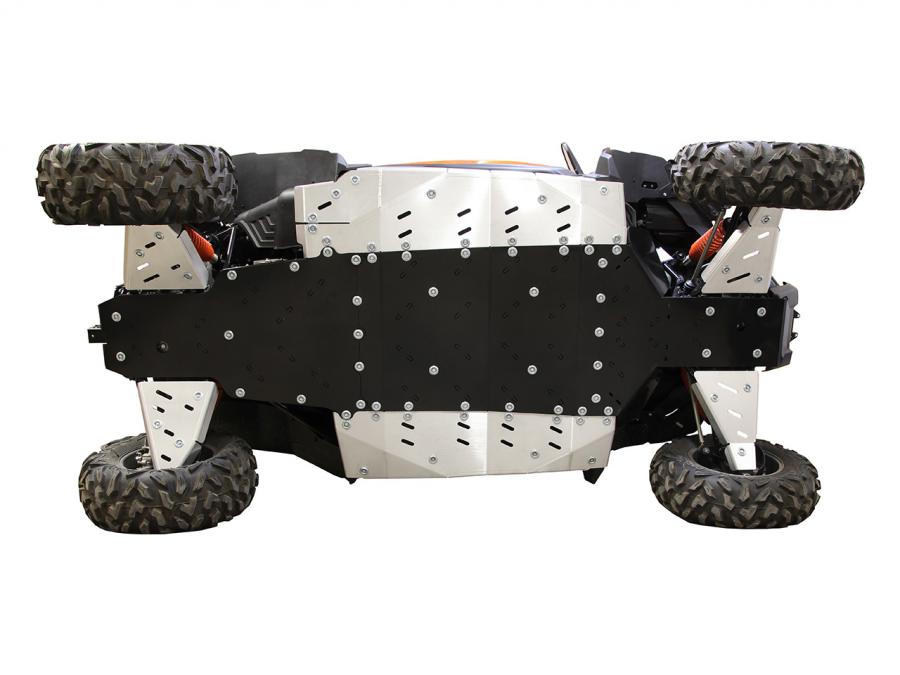 Kit complet de plaques de protection (aluminium+plastique) CFMOTO ZFOR ...